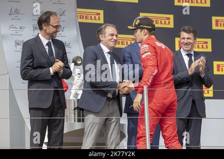 Charles Leclerc (MON) Ferrari celebrates his second position on the ...