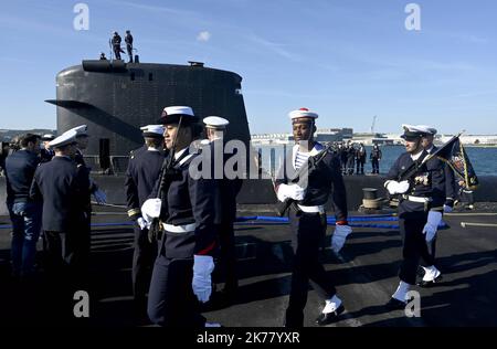 After 35 years of service, the Saphir nuclear attack submarine iis the ...