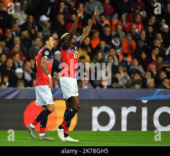 A Valence (Espagne), UEFA Valence LOSC 05 11 2019 VALENCE VS LILLE ...