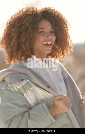 Stefi Celma attends the fifth day of the 23rd Alpe D'Huez International ...