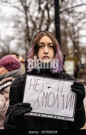 Around 1400 activists marched into central Moscow after President ...