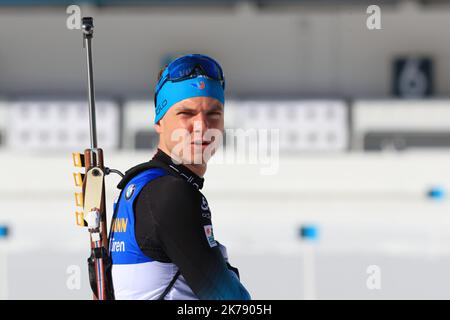 Emilien Jacquelin, Men 10 Km Sprint during the BMW IBU World Cup ...