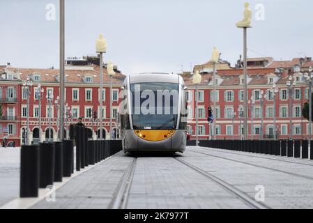 Nice, France, on march 25th 2020 - coronavirus - empty city Stock Photo ...
