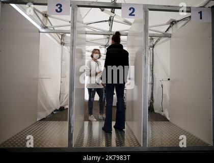 COVID-19 consultation centre at the Vauban stadium Stock Photo - Alamy