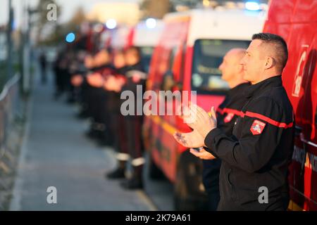 Arras. Message of support from the fire brigade to the nursing staff of ...