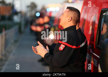 Arras. Message of support from the fire brigade to the nursing staff of ...
