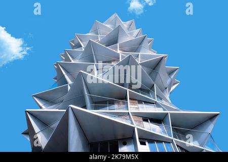 Copenhagen, Denmark - Sept 2022: Cactus Towers and its triangular ...