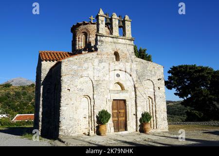 Church of Panagia (11th-12th century), Lampini village, Crete, Greece ...