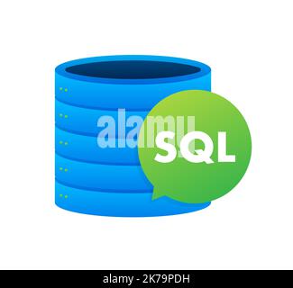sql structured query language text symbol written on the blackboard vector graphic Stock Vector ...