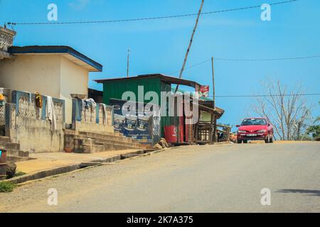 Elmina, Ghana - April 15, 2022: Local African People near the Elmina ...