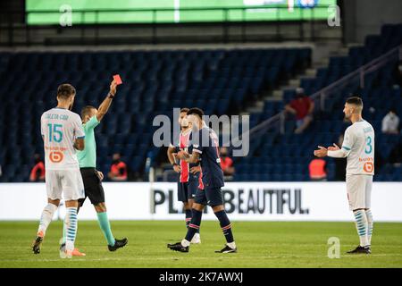 Aurelien Morissard / IP3; Red card for Olympique Lyonnais's Rafael (L ...