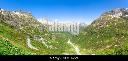 Sustenpass Street in Switzerland Stock Photo - Alamy