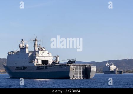 ©PHOTOPQR/LA PROVENCE/SPEICHHYERES Exercice amphibie de l'OTAN Dynamic ...