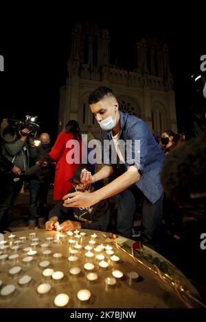 ©PHOTOPQR/NICE MATIN/Dylan Meiffret ; Nice ; 29/10/2020 ; NICE, le 29 ...