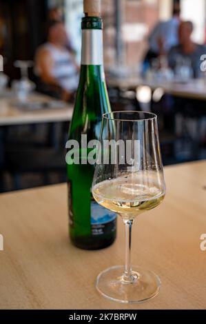 Txakoli or chacolí slightly sparkling very dry white wine produced in ...