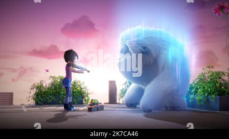 ABOMINABLE AND THE INVISIBLE CITY, from left: Yi (voice: Chloe Bennet ...