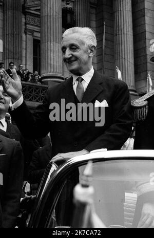 Arturo Illia assumes power as president of Argentina, October 12th ...