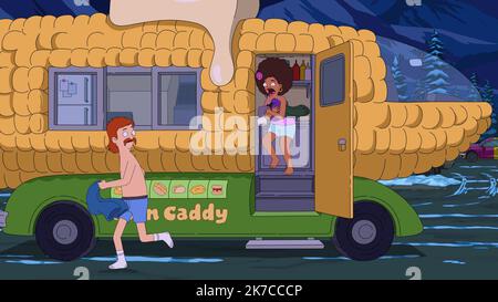 THE GREAT NORTH, from left: Wolf Tobin (voice: Will Forte), Beef Tobin ...