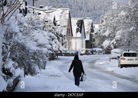 ©PHOTOPQR/DNA/Franck DELHOMME ; Sélestat ; 15/01/2021 ; Conditions ...