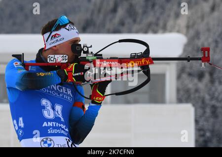©Andre Huber/MAXPPP ; 22/01/2021, Anterselva, Antholz - IBU World Cup ...