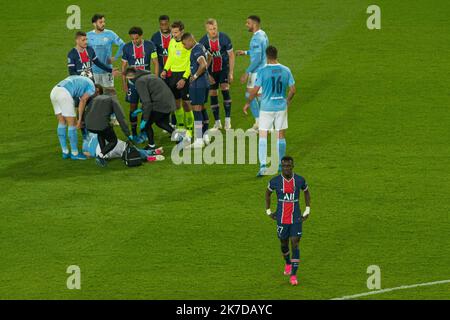 Aurelien Morissard / IP3; Red card for Olympique Lyonnais's Rafael (L ...