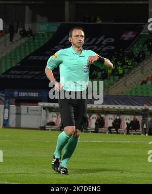 Referee Ruddy Buquet during the French championship Ligue 1 football ...