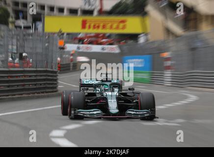 Lance Stroll of Aston Martin Cognizant F1 Team drive his AMR21 single ...