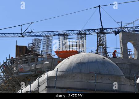 ©PHOTOPQR/DNA/Laurent REA ; Strasbourg ; 31/05/2021 ; Mise en place des ...