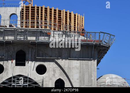 ©PHOTOPQR/DNA/Laurent REA ; Strasbourg ; 31/05/2021 ; Mise en place des ...