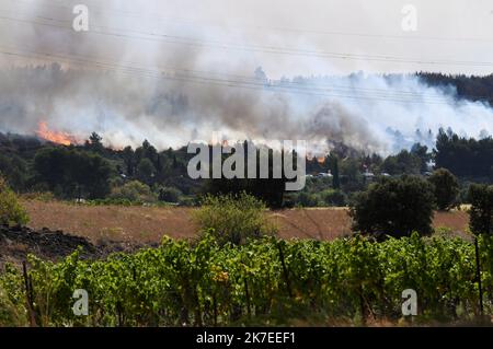 ©PHOTOPQR/L'INDEPENDANT/BOYER Claude ; 24/07/2021 / INCENDIE / FEU DE ...