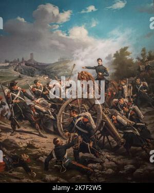 Bataille de Solferino (le 24 juin 1859), victoire de l'Armee Francaise ...