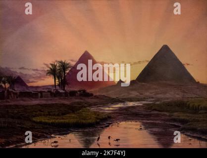 Pyramides. (Pyramides de Gîzéh Giza ou de Memphis) Egypte topogr. 20 ...