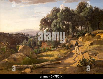 Forest Landscape by Jean-Baptiste Camille Corot Stock Photo - Alamy