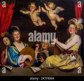 "The Concert", 1624, Gerrit van Honthorst, Musée du Louvre, Paris ...