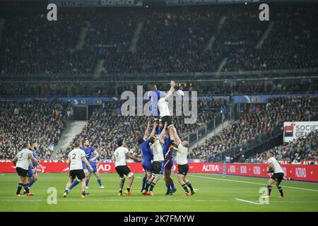 ©Sebastien Muylaert/MAXPPP - Cameron Woki of France reacts during the ...