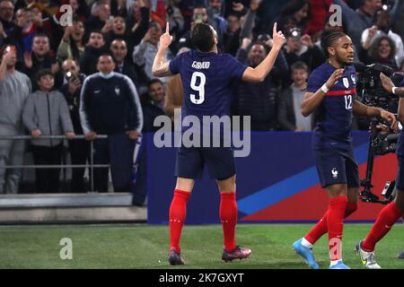 ©Manuel Blondeau/AOP Press/MAXPPP - Olivier Giroud of France celebrates ...