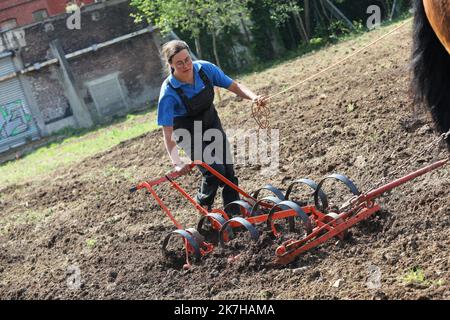 ©PHOTOPQR/VOIX DU NORD/Thierry Thorel ; 26/04/2022 ; Roubaix - Le 26 ...