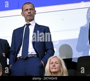 UEFA President Aleksander Ceferin and Trophy Istanbul, May 20, 2026 ...