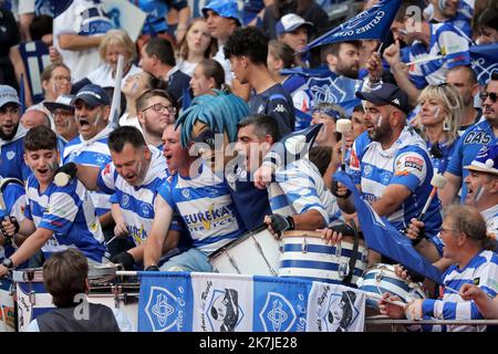 team of Montpellier during the Top 14 match between Montpellier and Pau ...