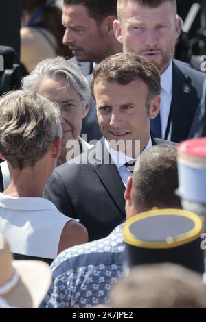 ©Sebastien Muylaert/MAXPPP - Paris 14/07/2022 Emmanuel Macron President ...