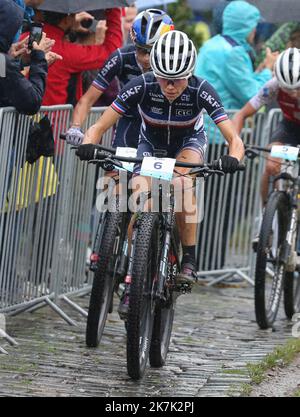 Loana Lecomte of France during the Cycling Mountain Bike, Women's Cross ...