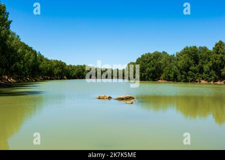 Scenic view of the North Flinders river in North West Queensland, QLD ...