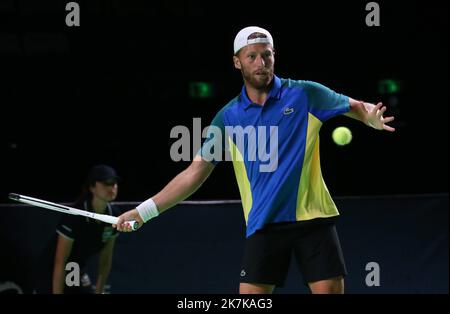 Hugo Grenier of France during the Open de Rennes 2022, ATP Challenger ...