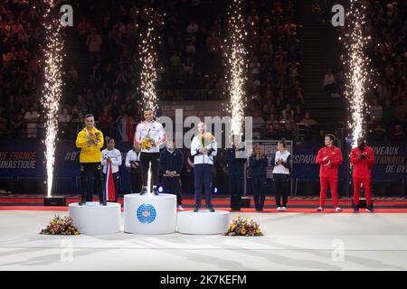 Mylene Deroche/IP3 - Brazil's Caio Souza (gold) poses during the podium ...