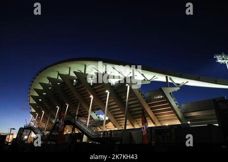 General View during the Top 14 match between Perpignan and Castres at ...