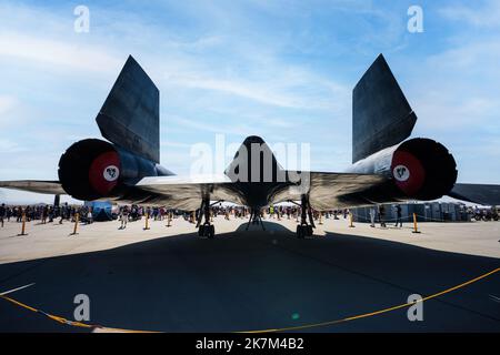 Lockheed Martin SR-71 engine rear view at Edwards Air Force Base, CA on ...