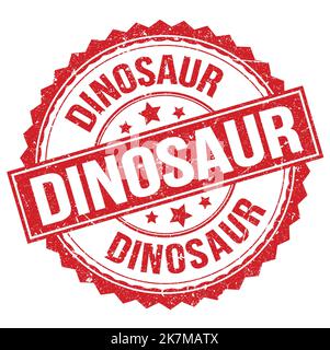 DINOSAUR text written on red dash stamp sign Stock Photo - Alamy
