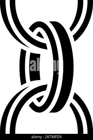 belcher chain glyph icon vector illustration Stock Vector Image & Art ...