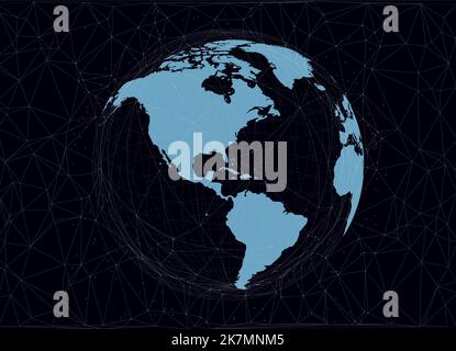 Globe of Earth. Blackout concept. Vector illustration. Contains ...