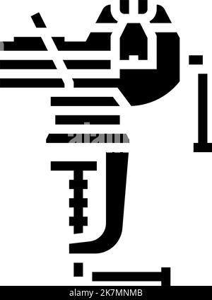 combination vice glyph icon vector illustration Stock Vector Image ...